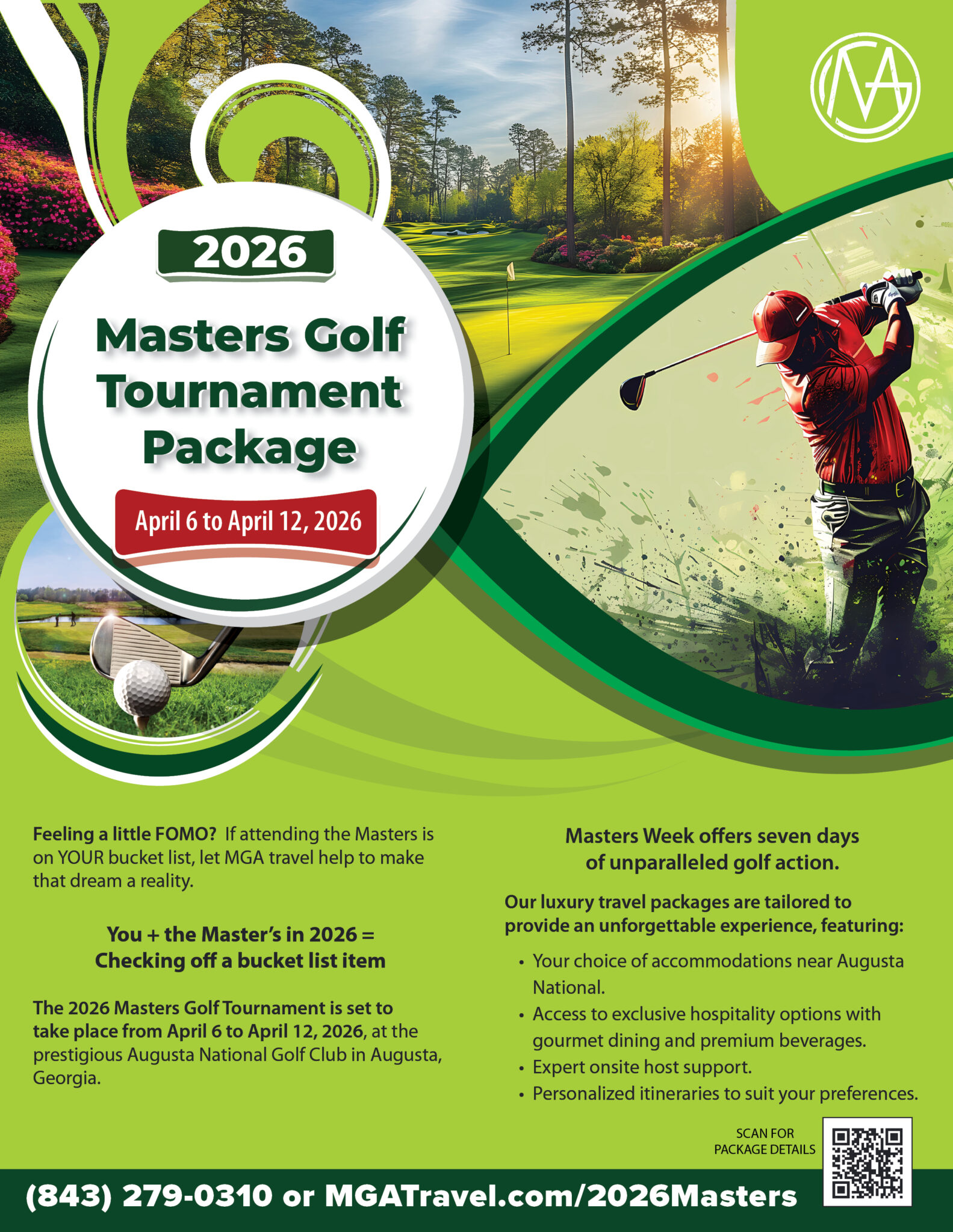 2026 Masters Golf Tournament ⛳ – MGA Travel